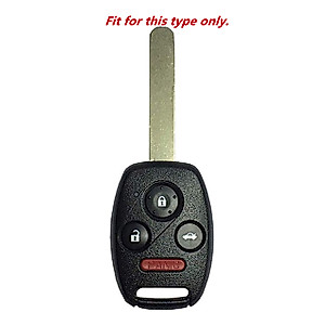 KAWIHEN Silicone Key Fob Cover Holder Compatible with Honda Accord Accord Crosstour CR-V Civic Element Pilot OUCG8D-380H-A N5F-S0084A N5F-A05TAA