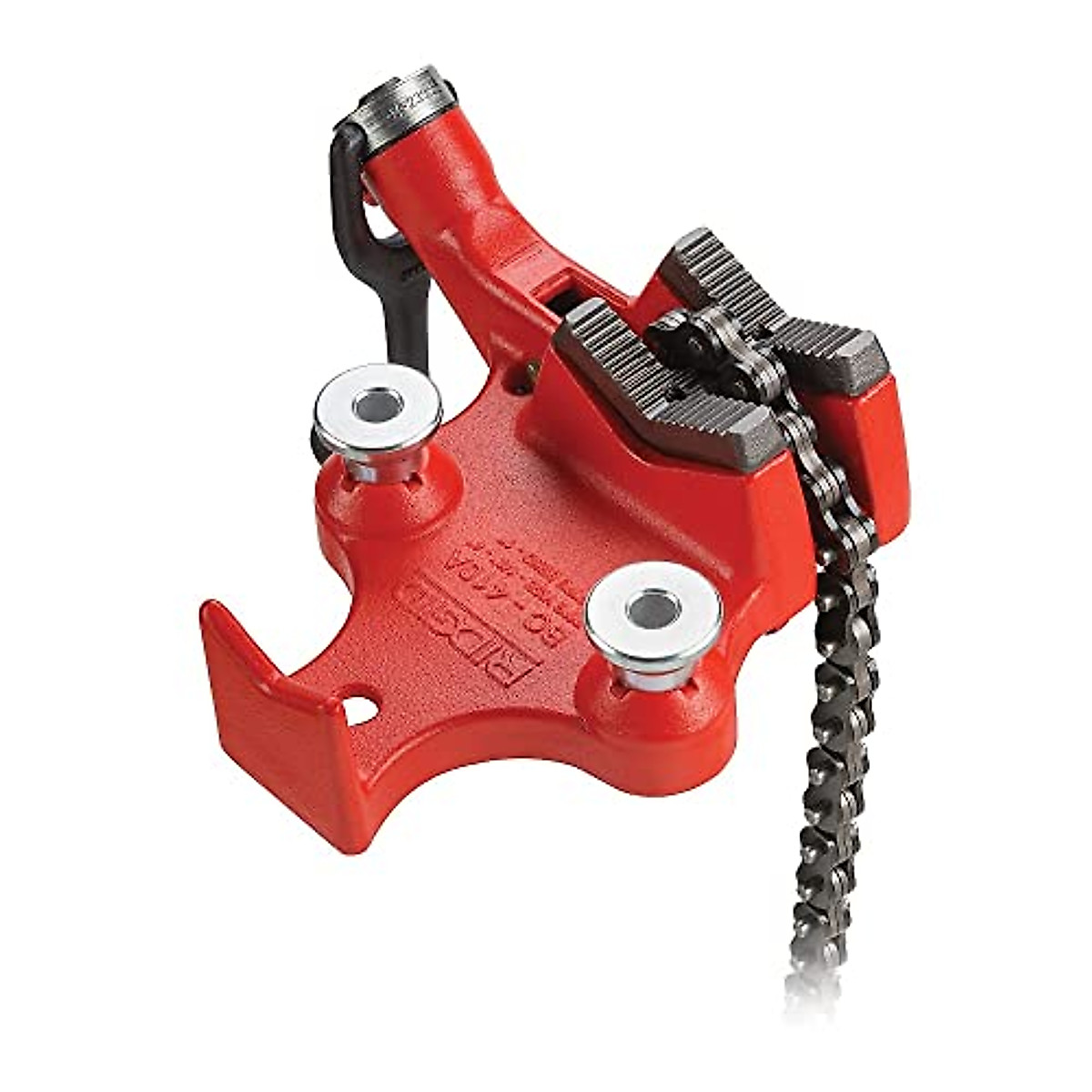 RIDGID 40195 Model BC410 Top Screw Bench Chain Vise, 1/8-inch to 4-inch Bench Vise & MaxxHaul 80356 Hitch Mount Vise Plate/Holder (with Adjustable Height)