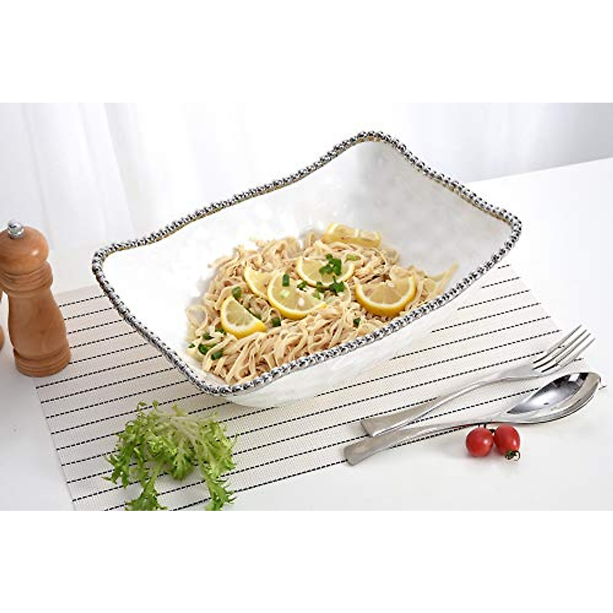 Pampa Bay Porcelain Deep Serving Bowl (White)