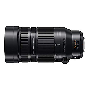 PANASONIC LUMIX G LEICA DG VARIO-ELMAR PROFESSIONAL LENS, 100-400MM, F4.0-6.3 ASPH., MIRRORLESS MICRO FOUR THIRDS, POWER OPTICAL I.S., H-RS100400 (USA BLACK)