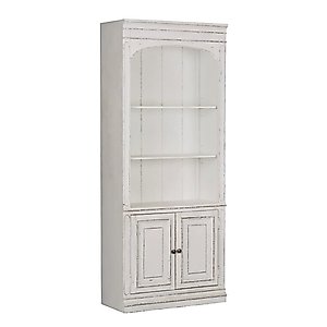 Liberty Furniture INDUSTRIES Magnolia Manor Bunching Bookcase, W32 x D15 x H78, White