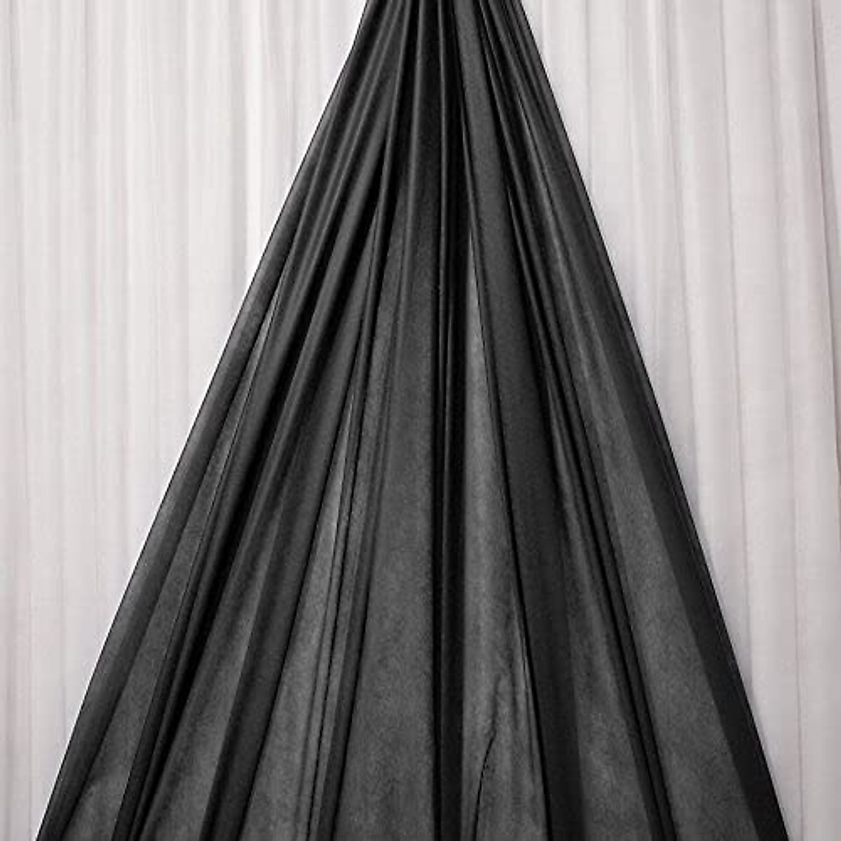 Anderson's Black Gossamer Wedding Decorating Fabric, 59 Inches x 100 Yards