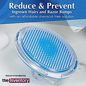 Dylonic Exfoliating Body Scrubber Brush Ingrown Hairs Treatment Exfoliator Razor Bumps Brush Loofta | Eliminate Shaving Irritation for Legs, Armpit, Bikini Line | Smooth Skin Solution for Men + Women