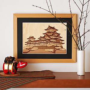 KINOWA Wooden Art Kit Kiharie Himeji Castle Made in Japan