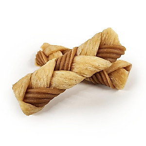 Cadet Chewalicious Chewy 'N Crunchy Braid Dog Treats, Limited Ingredient Rawhide-Free Dog Chews, Long-Lasting Made with Real Chicken, 7 Count (Pack of 1)