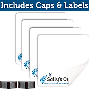 Empty Amber Glass Spray Bottles - 2 Pack - Large 16oz Refillable Bottle is Great for Essential Oils, Plants, Cleaning Solutions, Hair Mister - Durable Nozzle w/Fine Mist and Stream Setting