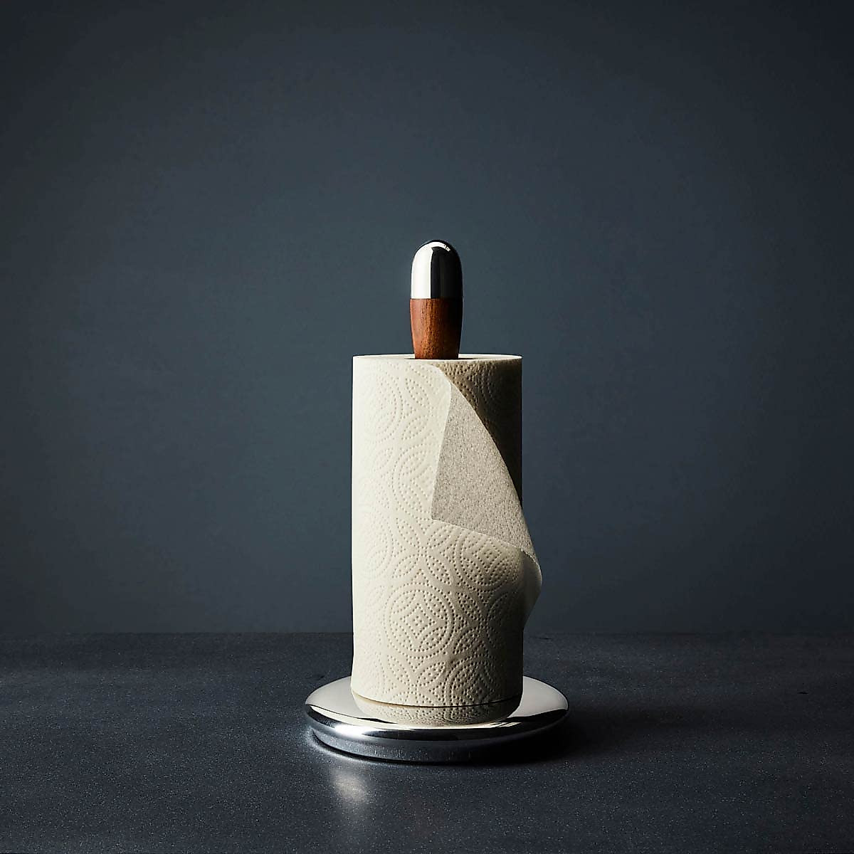 Nambe Curvo Paper Towel Holder