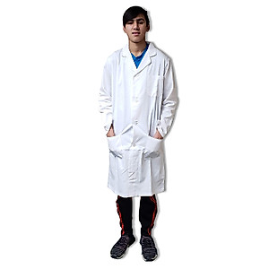 DR Uniforms Lab Coat for Kids - Doctor's White Lab Coat, Kids Unisex Lab Coat, White Coat for Boys and Girls (8/10)