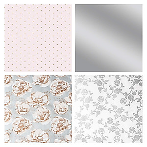 WRAPAHOLIC Wrapping Paper Roll - Elegant Floral and Lace Printed for Wedding, Birthday, Holiday, Party, Baby Shower - 4 Rolls - 30 Inch X 120 Inch Per Roll