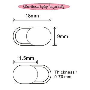 Webcam Cover Laptop Camera Cover Slide Cute 3 Pcs iPhone Front Web Cam Privacy Cover Sliders Clip Camera Blocker for Computer,Pc,Cell Phone,MacBook Pro,Ipad,MacBook,Mac,MacBook Air,iPhone X,Ipad Pro