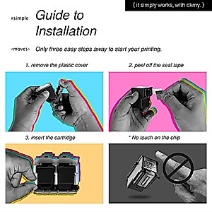 CKMY Remanufactured 61XL Replacement for HP 61 Ink Cartridge Combo Pack Fit for Envy 4500 5530 4502 4501 Officejet 4630 Deskjet 3050 2540 3510 1000 1510 2512 1512 Printer (1 Black, 1 Color)