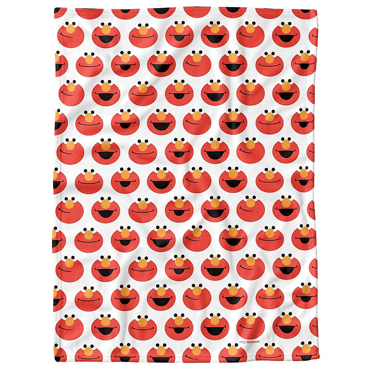 LOGOVISION Sesame Street Lightweight Baby Blanket, 30"X40", Simple Elmo Pattern Unisex for Infants Girls & Boys