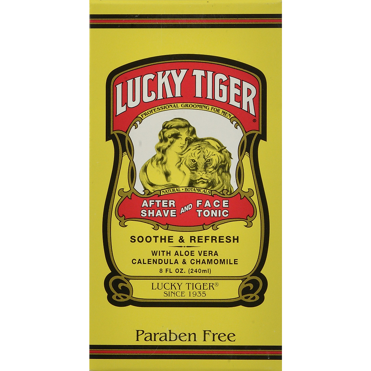 Lucky Tiger After Shave and Face Tonic, 8 Ounce