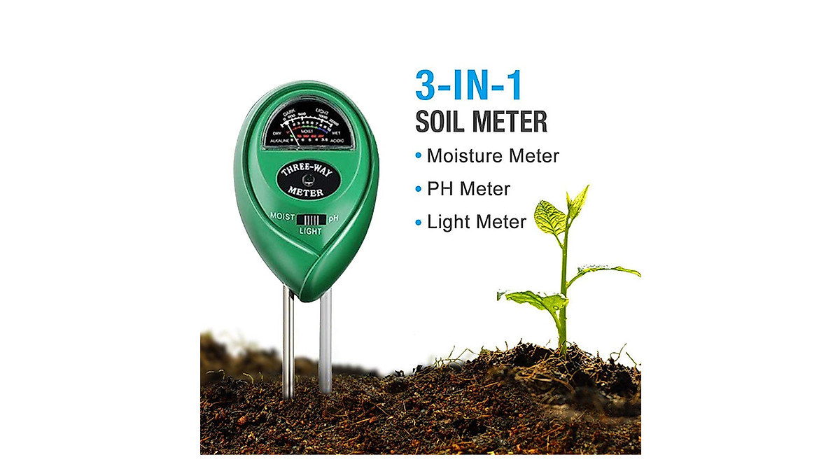 EPOL 3-in-1 Soil Moisture, pH & Light Meter