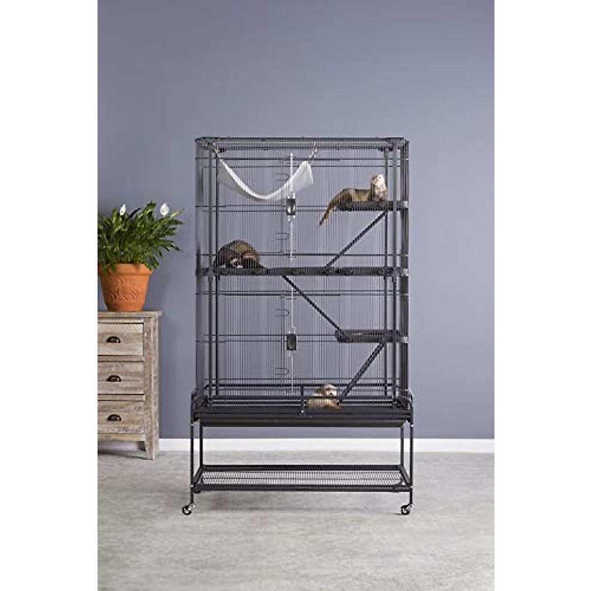 Prevue Pet Products Deluxe Critter Cage 484B, Black