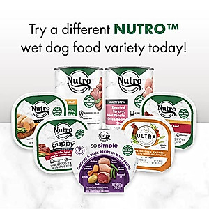 Nutro So Simple Meal Complement Wet Dog Food Chicken Recipe in Bone Broth, 2 oz. Tubs, Pack of 10