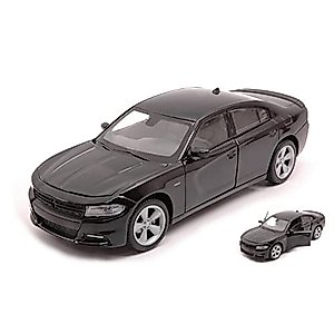 Scale Model Compatible with Dodge Charger R/T Black 1:24 Welly WE24079BK