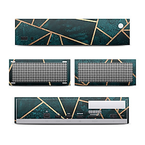 Head Case Designs Officially Licensed Elisabeth Fredriksson Deep Teal Stone Art Mix Matte Vinyl Sticker Gaming Skin Case Cover Compatible with Xbox Series S Console and Controller Bundle