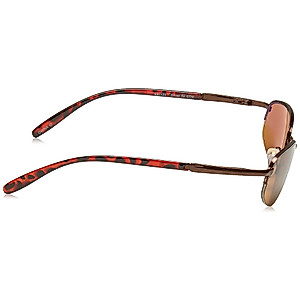 Foster Grant Men's Driver 52 Oval Sunglasses, Bronze/Brown, 54 mm