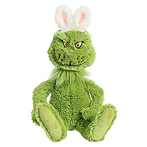 Aurora® Whimsical Dr. Seuss™ Bunny Grinch Stuffed Animal - Magical Storytelling - Literary Inspiration - Green 14 Inches
