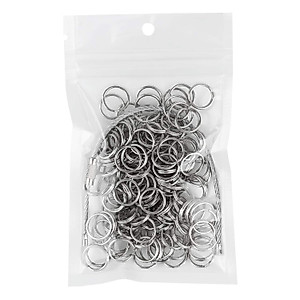 Pawfly 100 Pack 1/2 Inch Mini Split Jump Ring with Double Loops Small Metal Rings Connectors for Jewelry Necklaces Bracelets Earrings Crafts Ornaments and DIY Arts