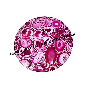 Pink Agate Round Coffee Table, Counter Top, Agate Table, Stone Coffee Table, Agate Table Top, Agate Coffee Table, Customized Agate Table