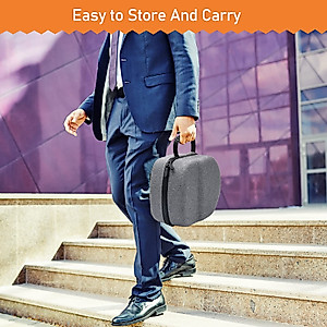 Carrying Case for Oculus Quest 2, Catcan Hard Protective Carry Case with Cable Ties/Bags for Meta Quest 2, Lightweight Portable Travel Case Storage Bag for VR Gaming Headset/Controllers (Grey)