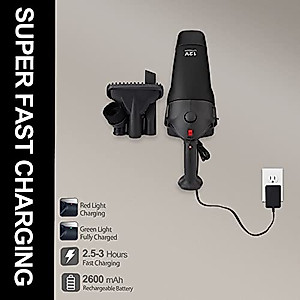 Shop-Vac Cordless Handheld Vacuum Cleaner, 12V 85W Portable Powerful Suction Commercial Grade Vacuum with Attachments, Rechargeable 2600mAH Li-ion Battery, Suitable for Home, Garage. Grey&Black