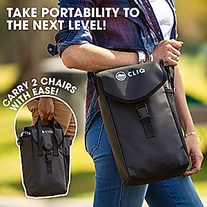 CLIQ 2 Folding Chair Bag for Camping , Carry Bag for Beach Chairs (1 Bag Only)