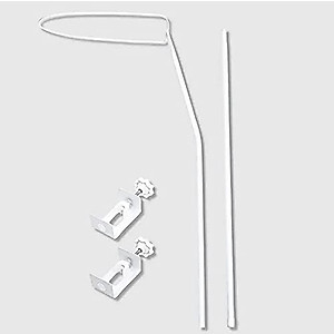 Soft canopy for nursery with holder and pompoms, Kids hanging tent for bedroom, Bed canopy, crib canopy, baby room decor, Nook baldachin (Dusty Pink)