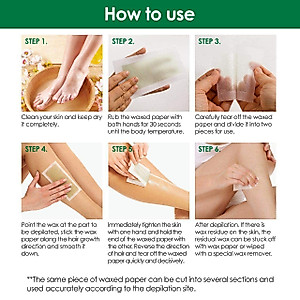 Avashine Body Wax Strips, Waxing Kit Contains 64 Strips