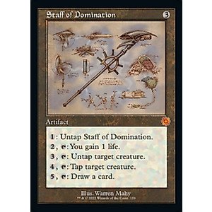 Magic: the Gathering - Staff of Domination (119) - Schematic - The Brothers' War Retro Artifacts