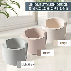 MOPHONICHOME Sponge Holder For Kitchen Sink, Kitchen Sink Sponge Holder - Quick Drying Stone Sponge Holder, Diatomaceous Earth Sponge Holder (3.14x2.75x2.36 inches, Cream)