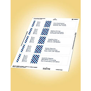 Avery Printable Wraparound Rectangle Labels, 7.85" x 1.75", Textured White, 50 Customizable Labels (22838)