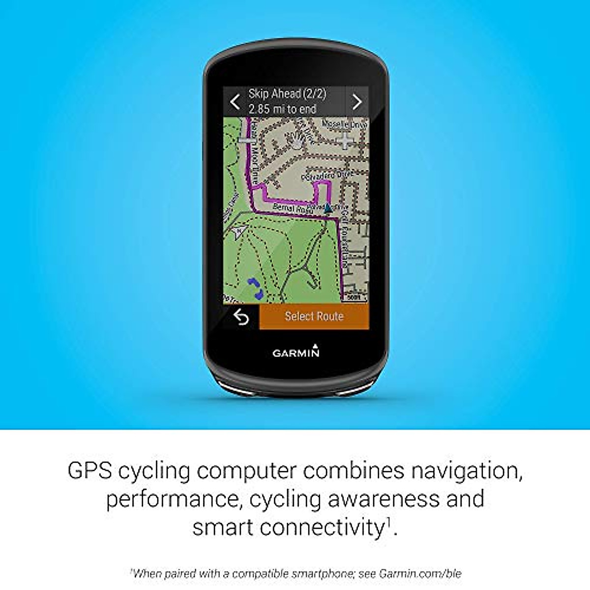Garmin Edge 1030 Plus, GPS Cycling/Bike Computer, On-Device Workout Suggestions, ClimbPro Pacing Guidance and More (010-02424-00) (Renewed)