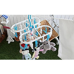 MONSTA Living Laundry Drying Rack Dry Clothes Hanger with 24 Clips - Compact Portable Outdoor Indoor Clothesline Replacement to Dry Clothing with Clips (Hanger with 24 Clips)