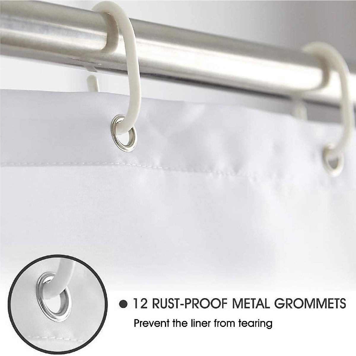 loyapobo Christmas Shower Curtain Snowman Snowflake Silver Red Christmas Bathroom Decor Winter Holiday Xmas Fabric Shower Curtains Set with Hooks, 72" x 72"