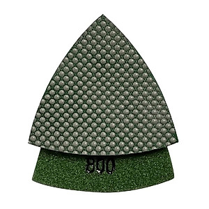 3" Triangular Diamond Grinding/Polishing Pads for Oscillating Tools, 30, 60, 120, 200, 400, 800, 1500, 3000 Grit