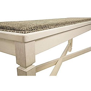 Signature Design by Ashley Bolanburg French Country Upholstered Dining Room Bench, Antique White