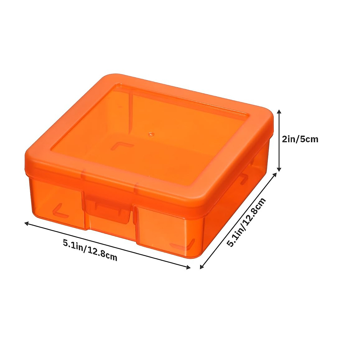 Naivees Organizing Container with Latching Lids,Stackable Plastic Empty Storage Boxes for Office,Lego,Crayon and Other Craft Projects (18 Pack-Color)