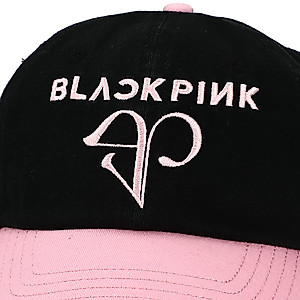 Blackpink BP Logo Plain Black Traditional Adjustable Hat