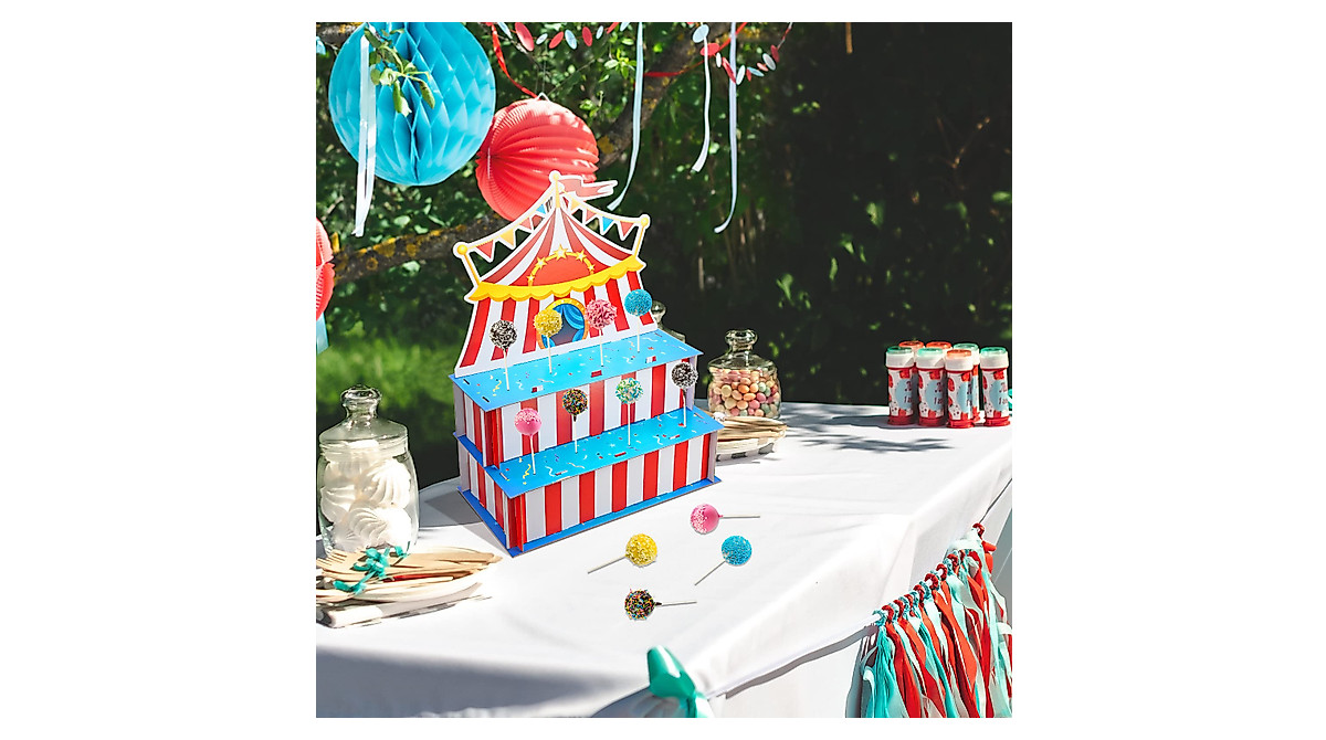 Circus Tent Lollipop Stand Set for Birthday Parties