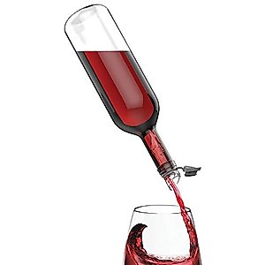 Host TILT MINI Variable Wine Aerator Pourer Spout - Reusable Wine Stopper for Wine Bottles, Gray