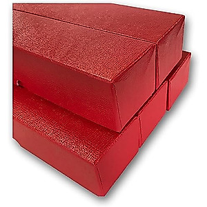 Guardhouse 9" Single Row Storage Box for 2" Paper and Plastic Coin Holders 5 Pack Red