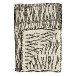 Roros Tweed Designer 100% Norwegian Wool Throw Blanket in Many Patterns (Naturpledd in Knytte)