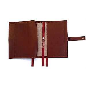 Burgundy Deluxe Triple NA Book Cover for The Basic Text (6th Ed), It Works, How and Why and Living Clean with Serenity Prayer and Medallion Holder.