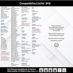 SONICFOAM Memory Foam Earbud Tips - Premium Noise Isolation, Replacement Foam Earphone Tips, 20 Pack for in Ear Headphone Earbuds (SF2 Medium, Black)