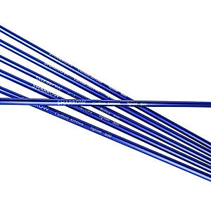 ZSHJGJR Archery 30 Inch Carbon Arrow Shafts 500 Spine ID 6.2mm Carbon Bare Shafts for Compound Bow Recurve Bow 6/12pcs (blue, 24)