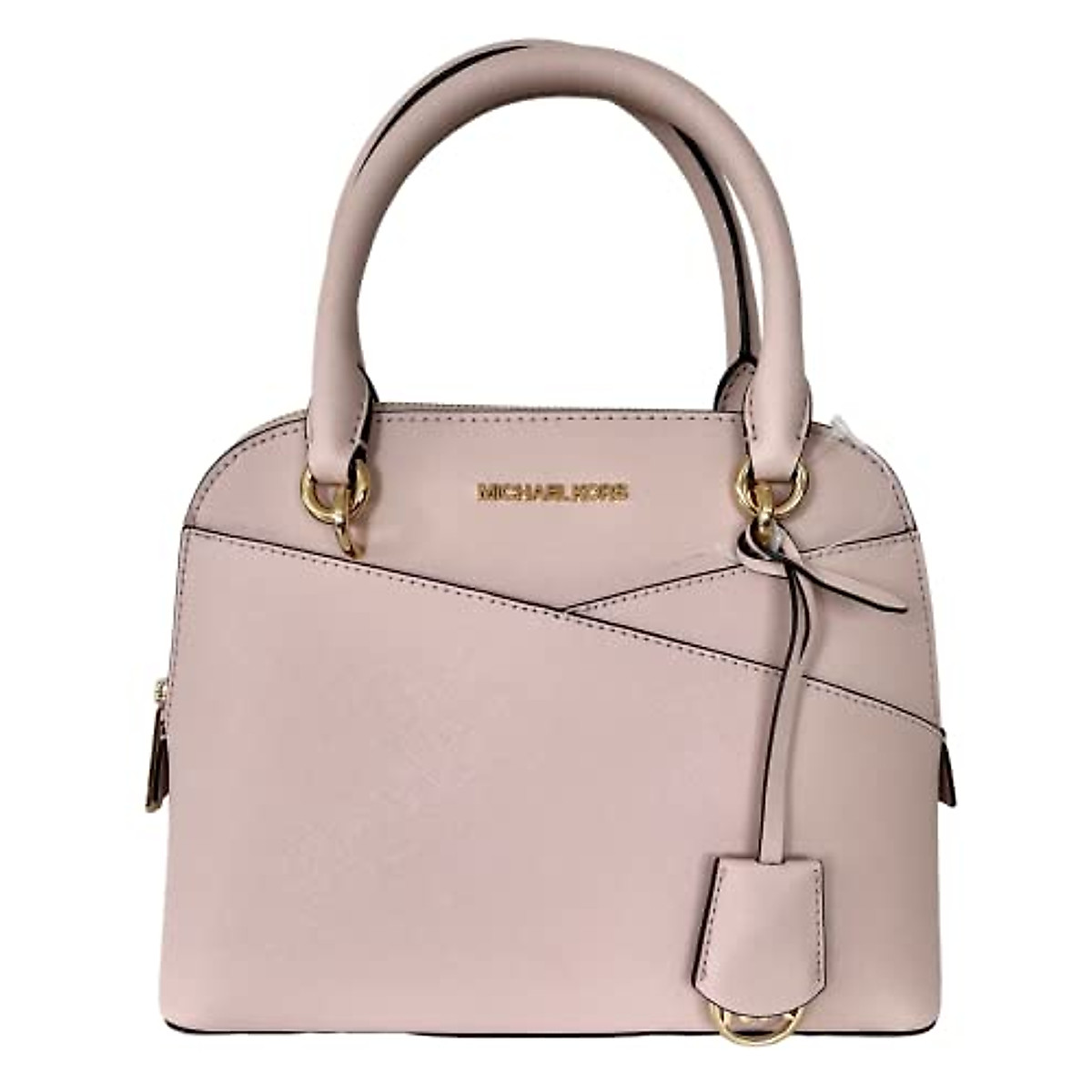 Michael Kors Jet Set Medium Logo Dome Satchel (Powder Blush)