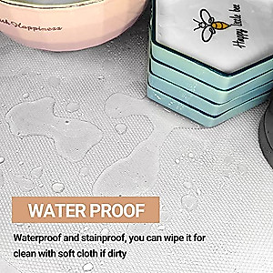 2 Pack Shelf Liner Non Adhesive (12 x 480 Inch), Double Sided Non-Slip, Water Proof , Drawer Liner for Kitchen, Cabinet Liner for Shelves, Refrigerator Liner for Top Freezer Glass Shelf